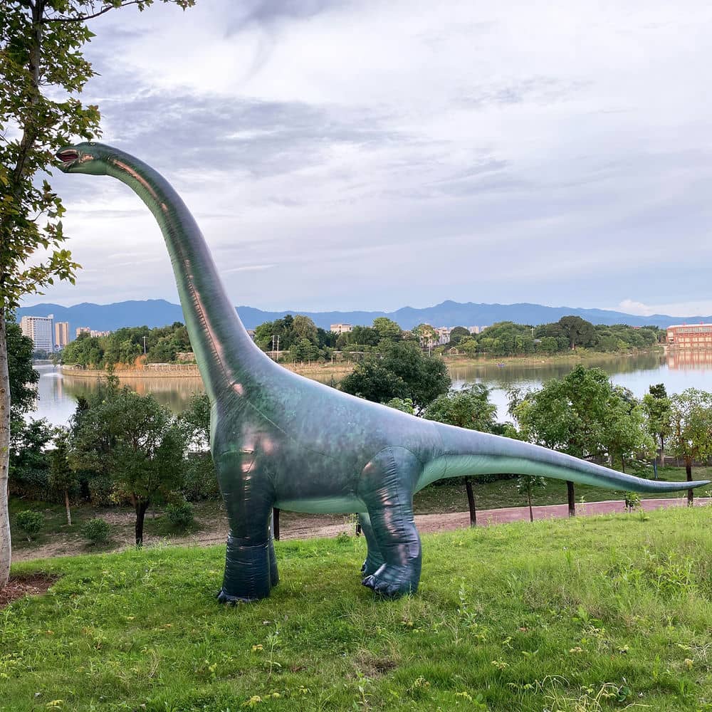 Mamenchisaurus inflatable costume, Giraffatitan dinosaur costume ...