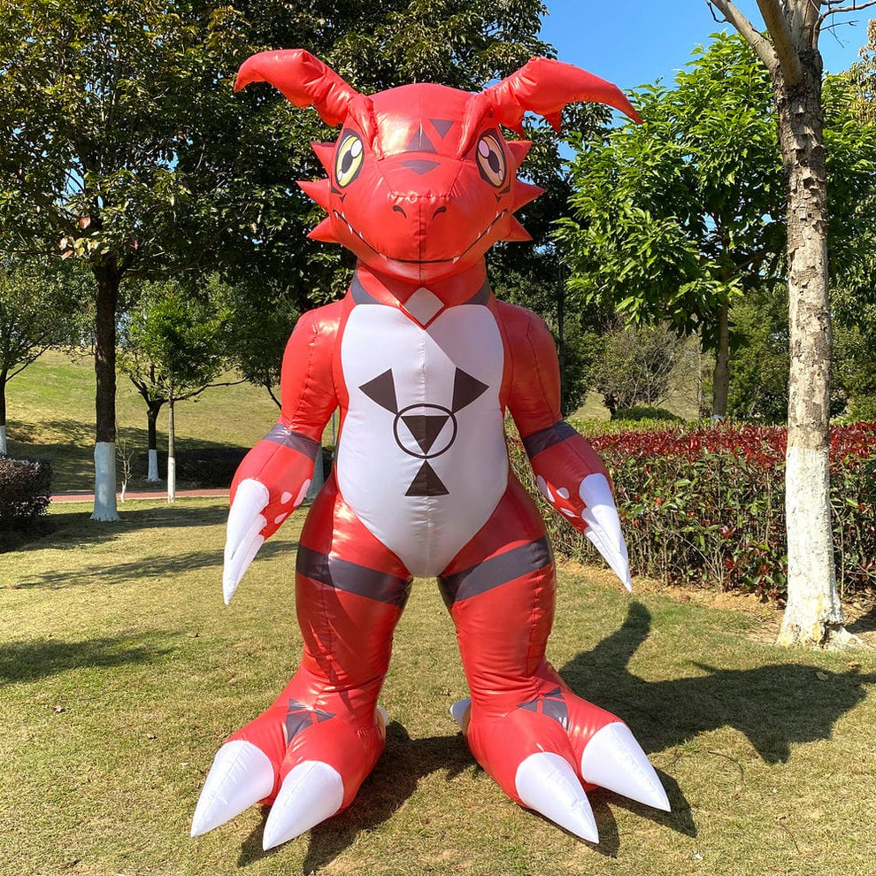 guilmon inflatable costume red digimon – Yiyang Xing Digital Technology ...