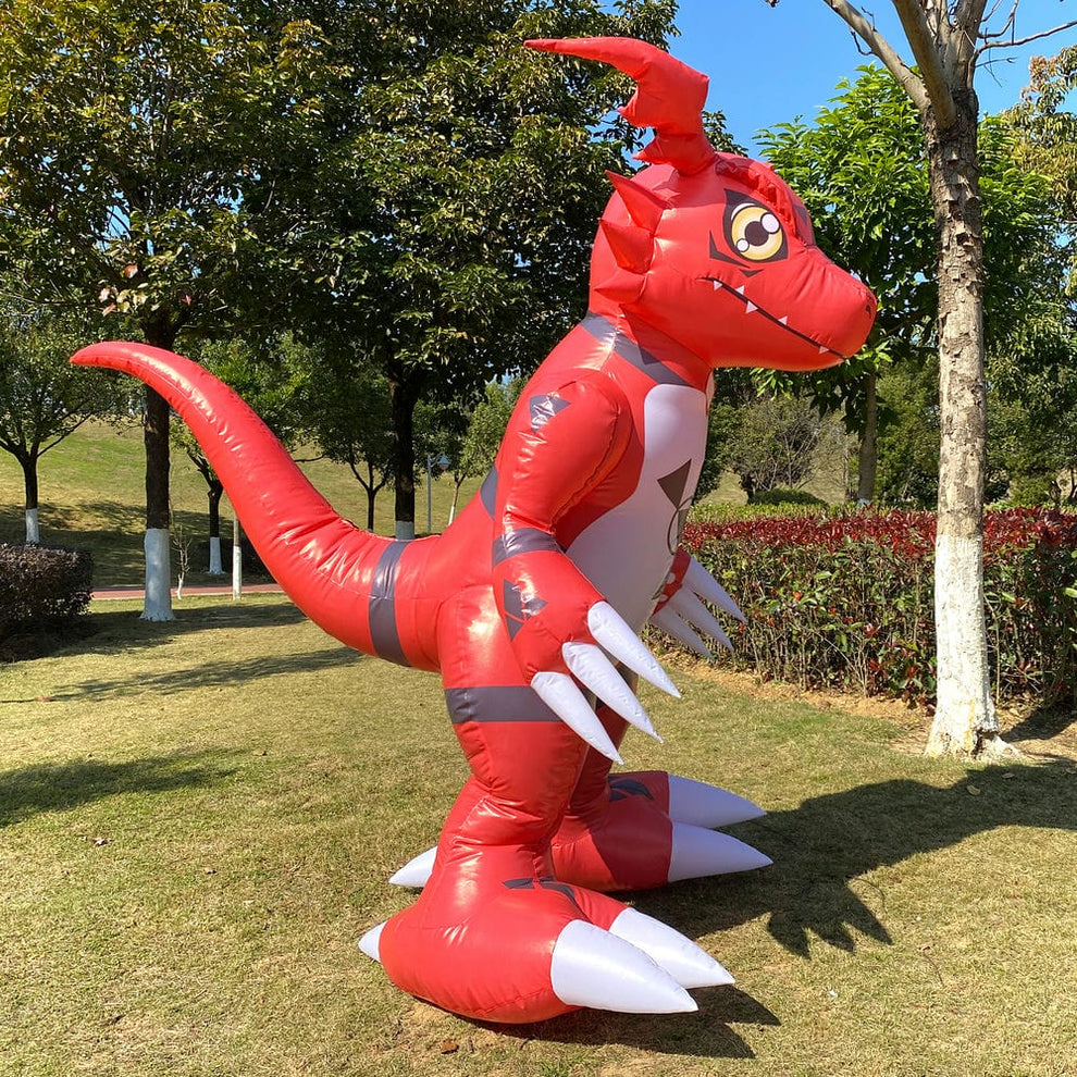 guilmon inflatable costume red digimon – Yiyang Xing Digital Technology ...